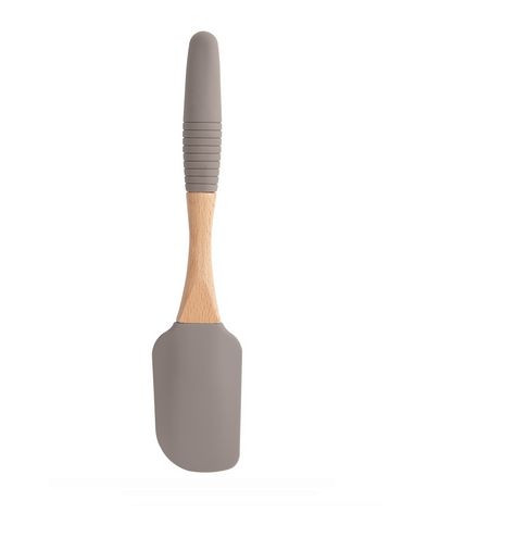 SILICON UTENSIL WOODEN HANDLE BRUSH TURNER SPOON ROLLING PIN SPATULA ...