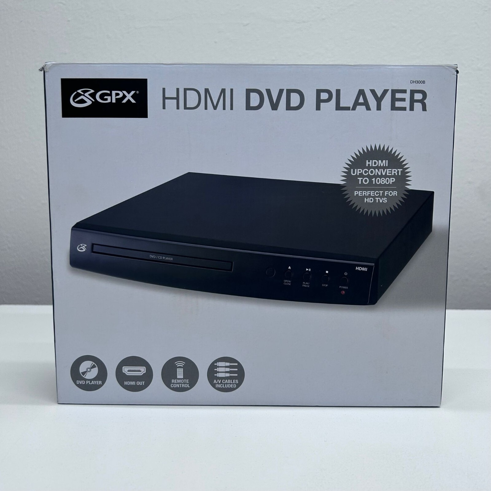 GPX DH300B 1080p Upconversion DVD Player with HDMI, Black | eBay