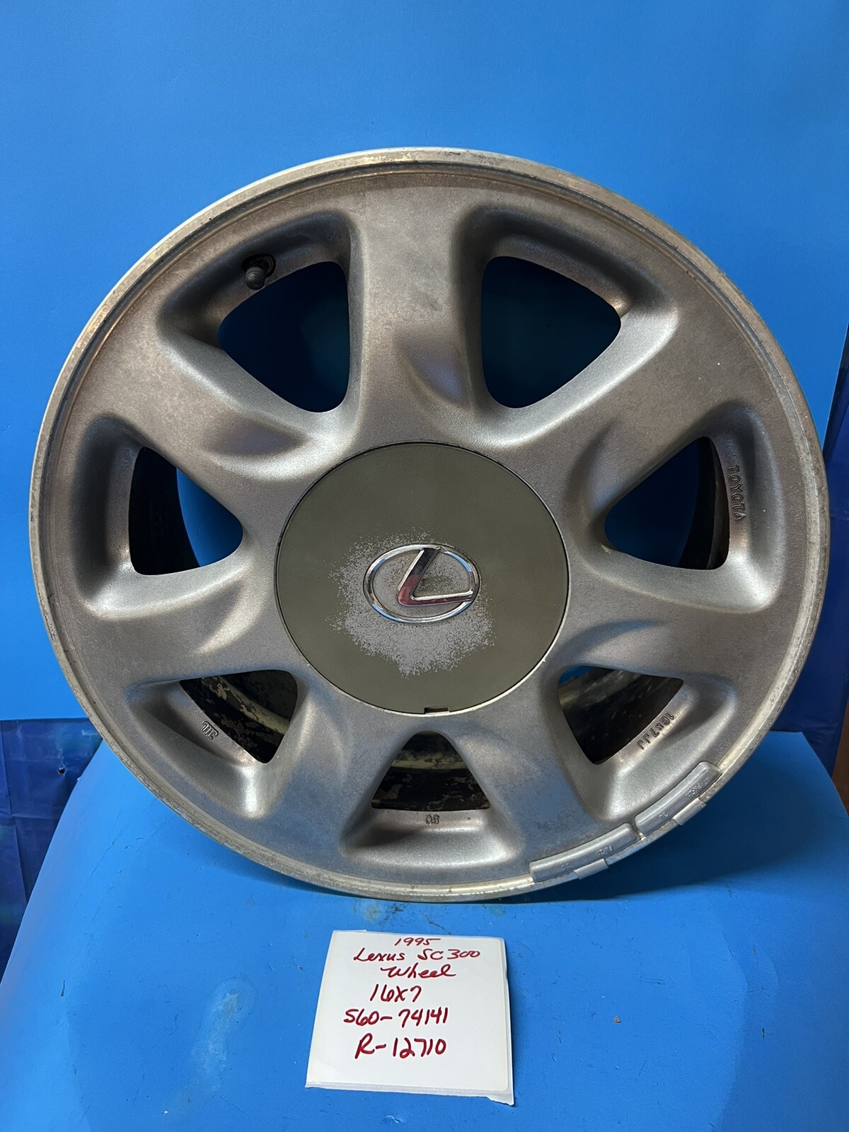 1995-2000 LEXUS SC SERIES SC300 ALLOY WHEEL 16x7, 5 LUG, 4-1/2" 7 SPOKE ...