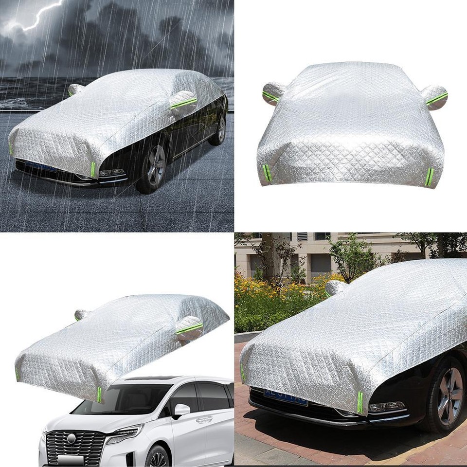 Universal 4-Season Car Half Cover with Sunshade Waterproof & Aluminum ...