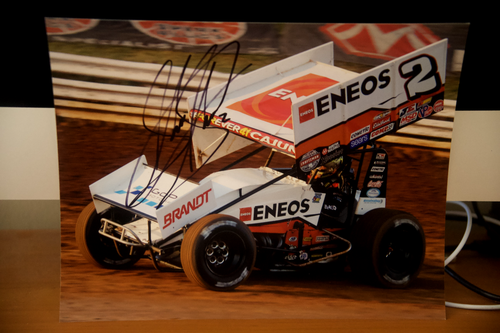 Shane Stewart #2 Eneos, Larson Marks World of Outlaws Sprintcar 8x10 ...