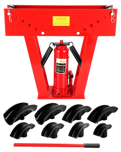 16 Ton Manual Hydraulic Pipe Bender Adjustable Roller Pipe Bending Tool ...