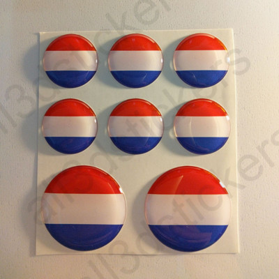 Stickers Netherlands Gel Domed Resin 3D Flags Netherlands Vinyl Sticker ...
