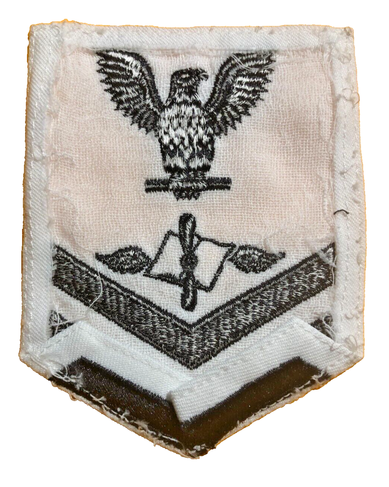Military US Navy Aviation Maintenance Admin 2nd Class Badge Male 4x5 ...