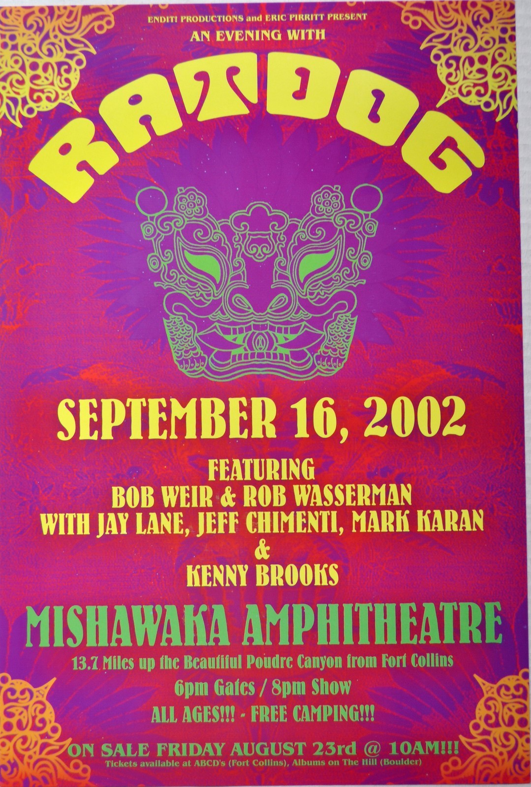Ratdog 2002 Concert POSTER | eBay