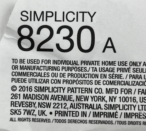 Simplicity 8230 Misses Dottie Angel Apron Dress Tabard Frock Sewing ...