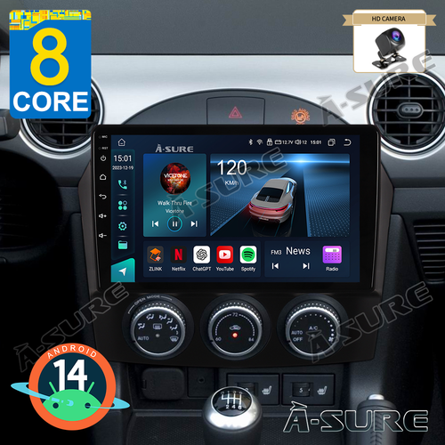8Core 4+64GB For Mazda Miata MX-5 Miata Android 14 Carplay Stereo Radio ...