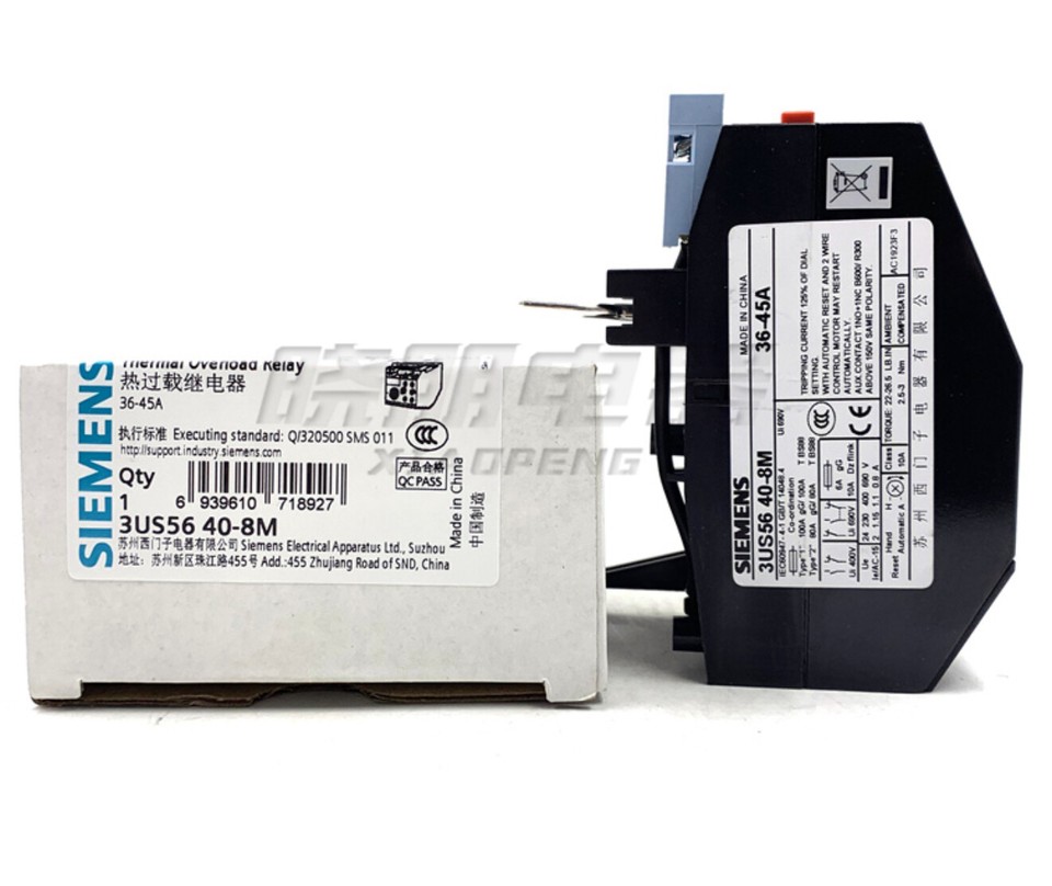 1pcs SIEMENS Thermal Overload Relays 3US5640-8M 3US56 40-8M 36-45A | eBay