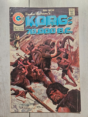 Korg 70,000 B.C. #1 Charlton Comics VG Grade 1975 | eBay