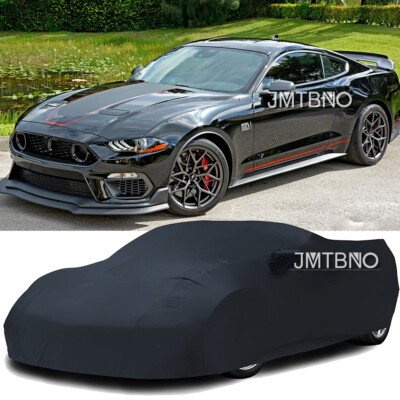 Satin Stretch Indoor Car Cover Scratch Dust Proof For Ford Mustang GT ...
