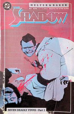 Vintage Comic Book Shadow No8 DC Comics March Shadow Seven Deadly Finns ...