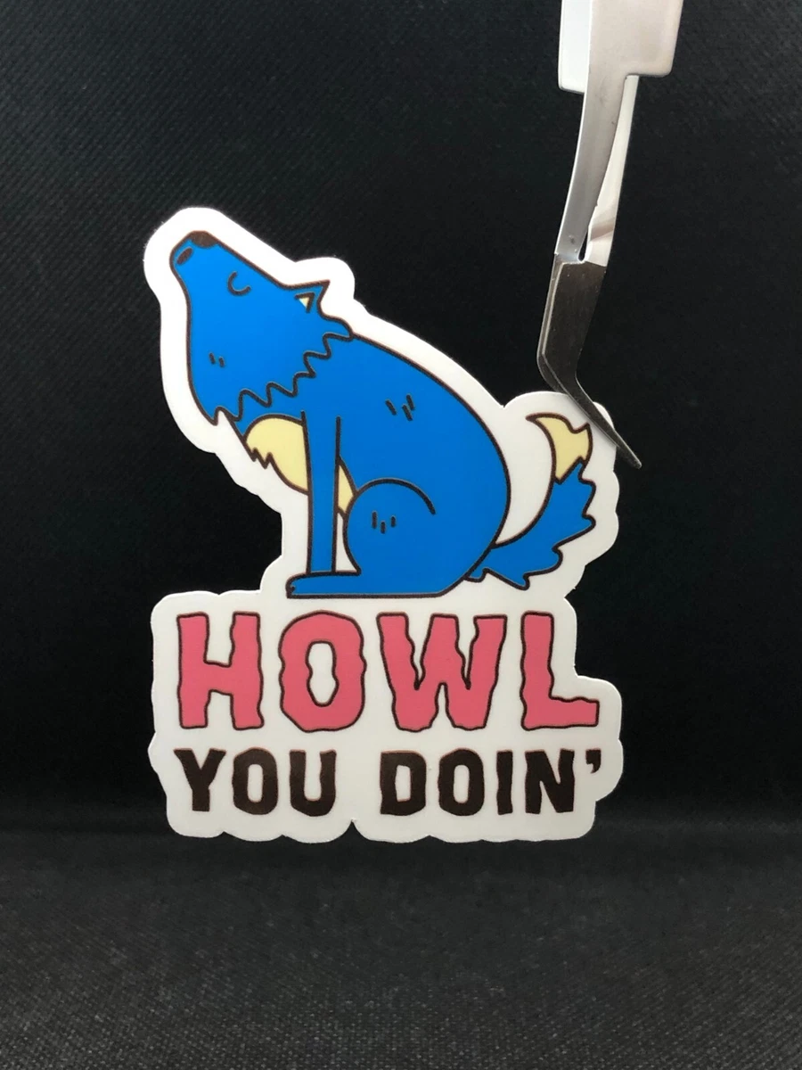 Howling Wolf Cartoon Cute