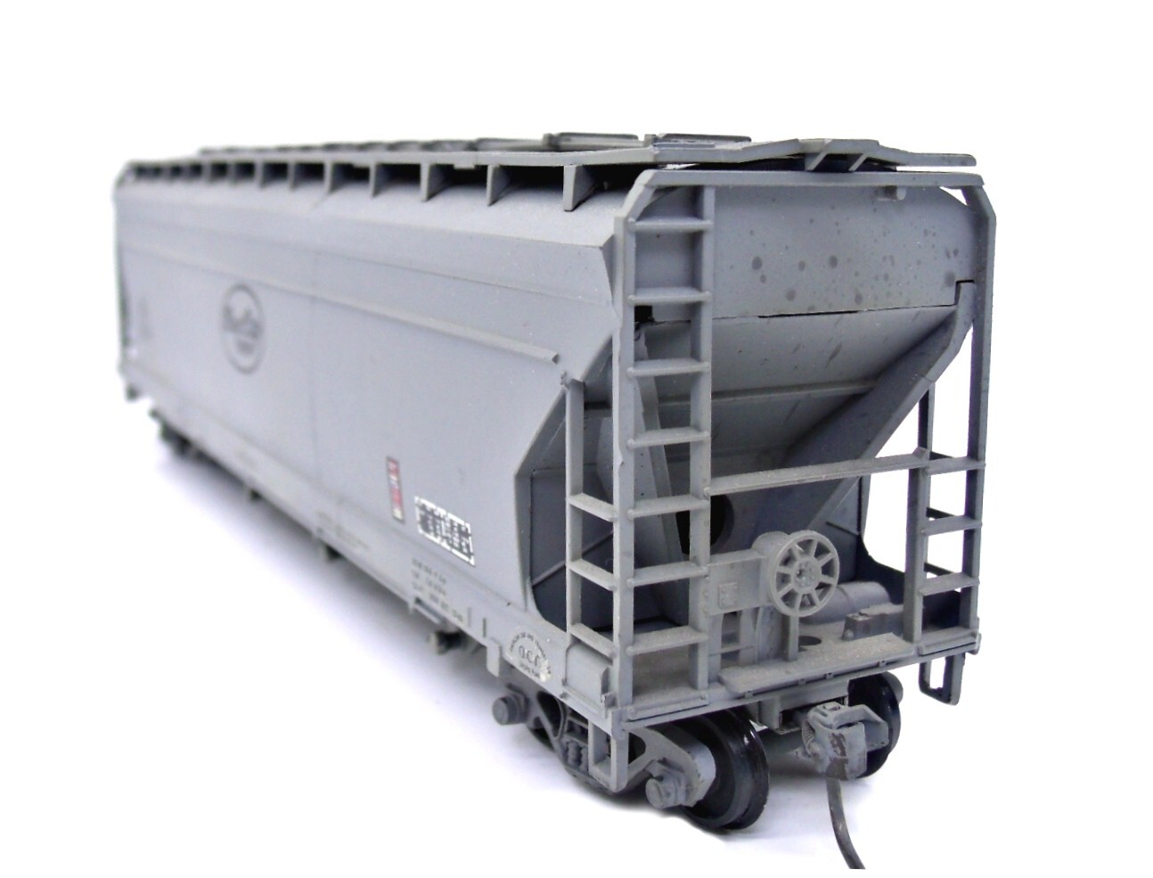 Athearn Custom Painted Weathered & Decaled Bay City HO Covered Hopper ...