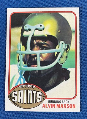 1976 Topps Alvin Maxson Football Card #83 HIGH GRADE New Orleans Saints ...