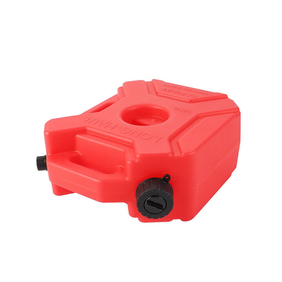 5L Motorcycle Gas Can Red Oil Petrol Fuel Tank Container For ATV UTV ...