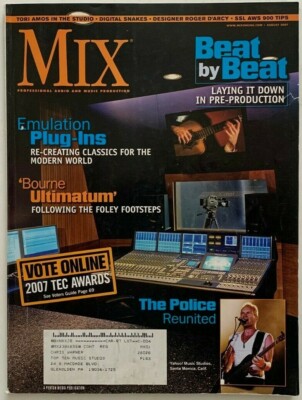 Vintage August 2007 MIX Professional Audio and Music Production ...