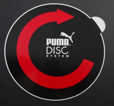 Promotional Stickers Puma Disc System Running Shoes Trainers 1991 ...