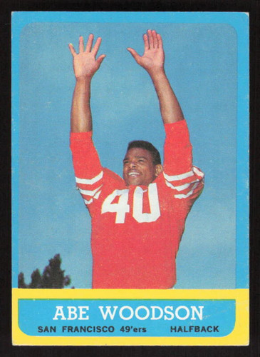 1963 TOPPS ABE WOODSON 141 VG-EX FOOTBALL SAN FRANCISCO 49ERS | eBay
