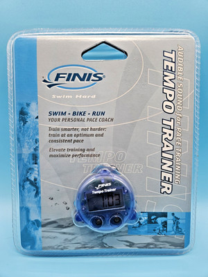 FINIS Tempo Trainer Audible Metronome Pacing Device Blue Small Swim ...