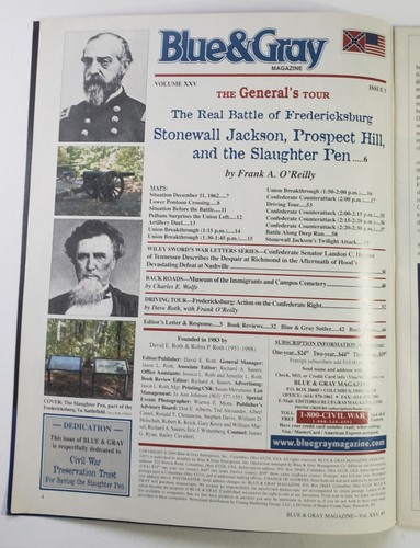 Blue & Gray Magazine 2009 Fredericksburg Prospect Hill Slaughter Pen | eBay