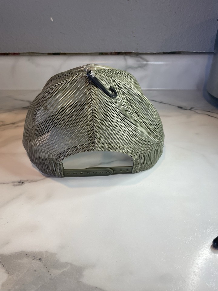 Dover Bluff Hat Co Duck Camo American Flag Leather Patch Trucker hat | eBay