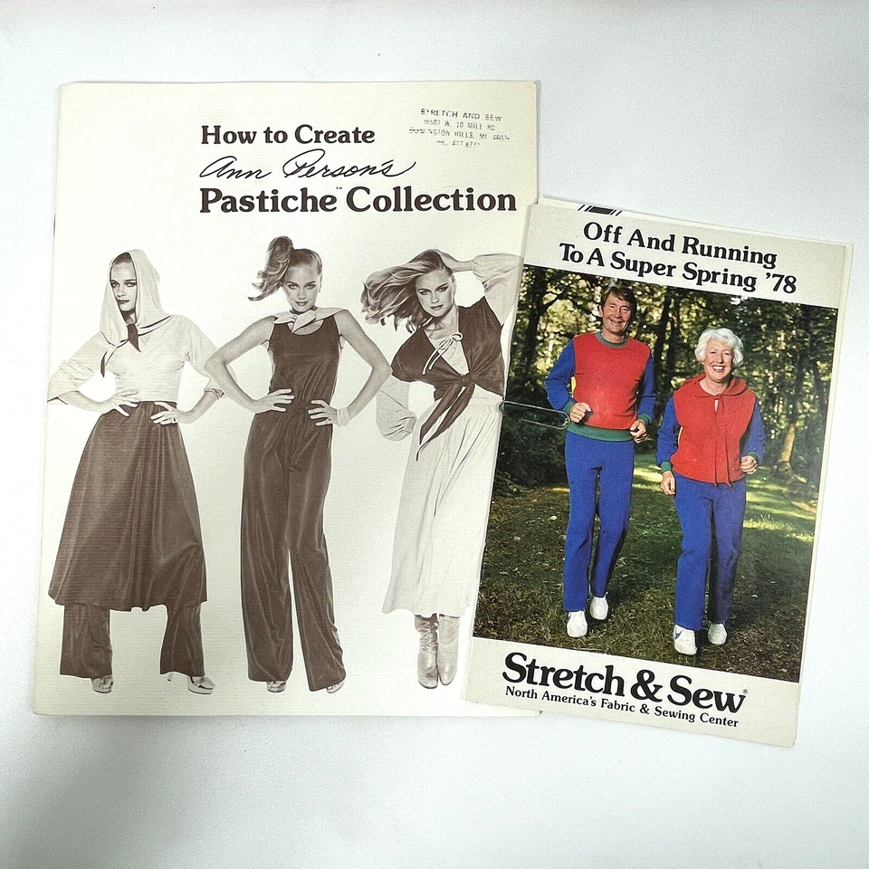 LOT OF 19 STRETCH & SEW ANN PERSON PATTERNS UNCUT & BOOK 1970's WOMEN ...
