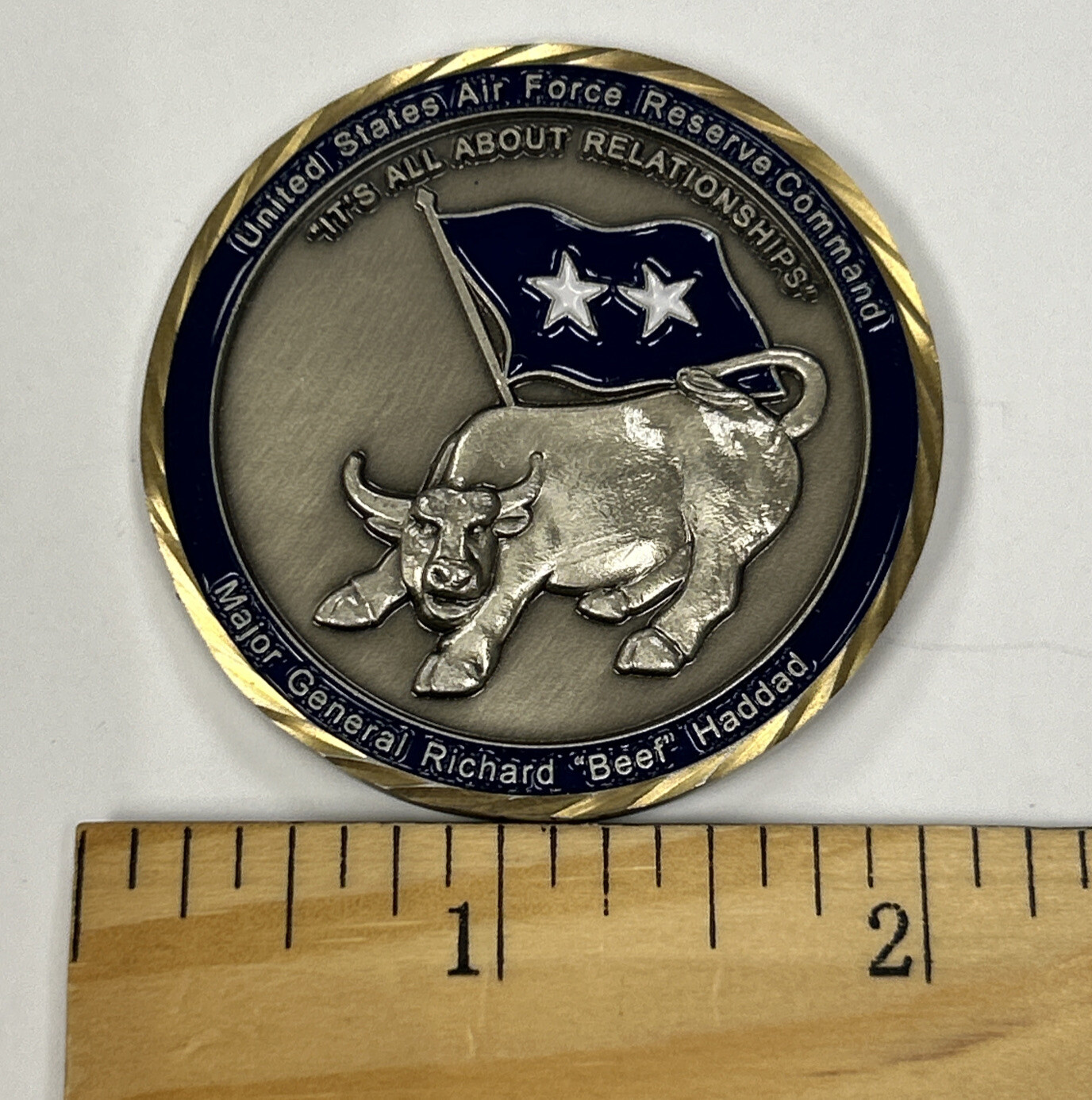 US Air Force USAF Reserve Major General Richard “Beef” Haddad Challenge ...