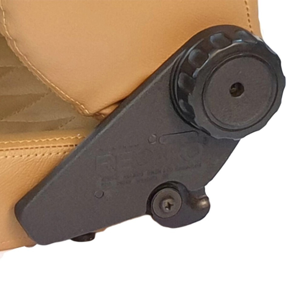 Authentic Recaro LX Tan Leather Net Headrest Front Seats PAIR OF RACING ...