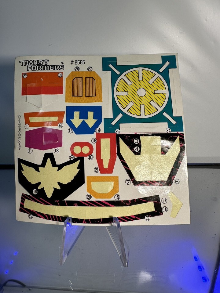 Transformer G2 Thunderclash Sticker Exclusive Orginal Vintage ️RAR ️ | eBay