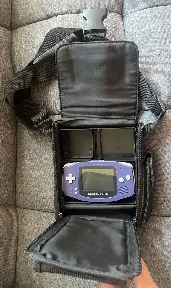 Nintendo Game Boy Advance GBA Indigo Console System AGB-001 TESTED W ...