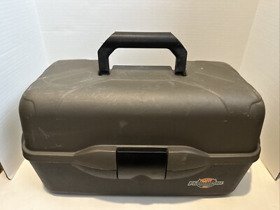 Flambeau Tackle XL 3-Tray Tackle Box, Black/Dark Gray loaded with ...