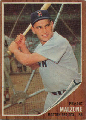 Topps Baseball 1962 Base Card 225 Frank Malzone | eBay