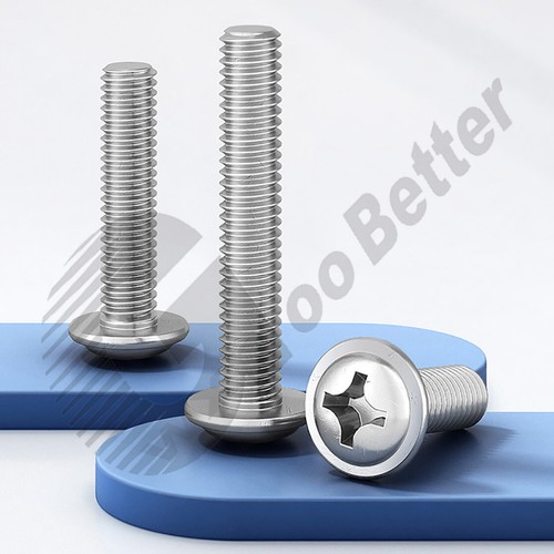 M2 M2.5 M3 M4 M5 Phillips Flange Pan Head Screws A2 Stainless Steel ...