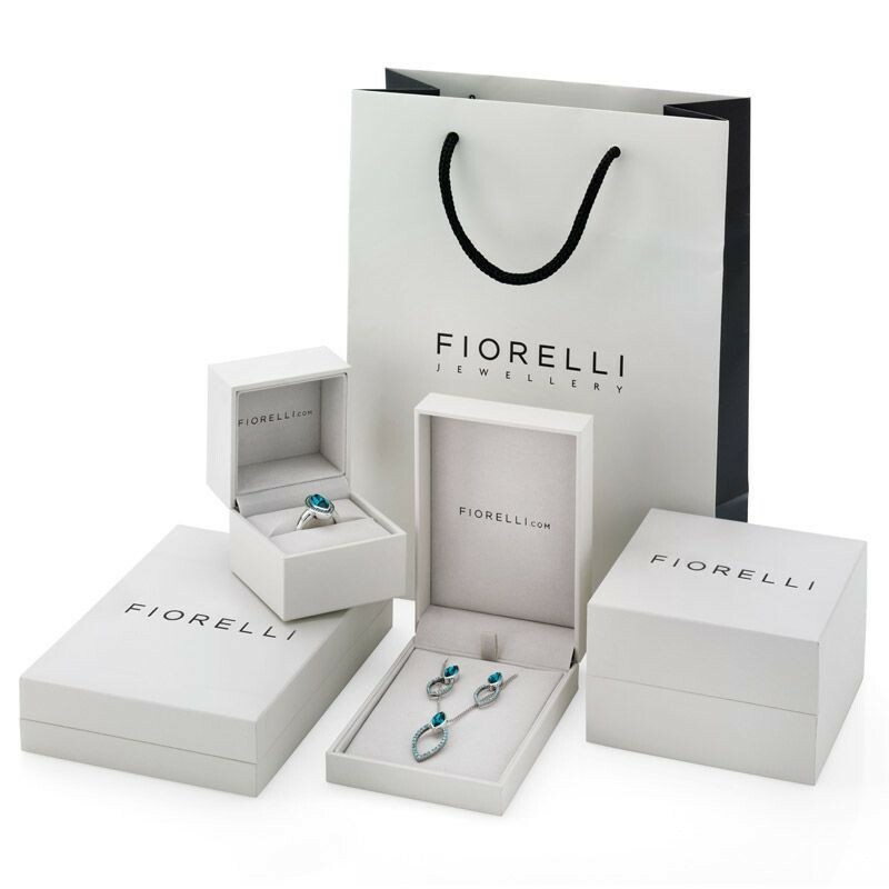 Fiorelli Silver Rose Gold Ribbon Heart Pendant RRP £90.00 P4325 | eBay UK