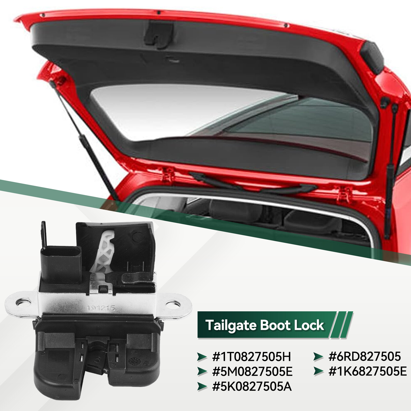 Tailgate Rear Hatch Trunk Boot Lock Latch Lid For VW Golf GTI MK5 MK6 ...