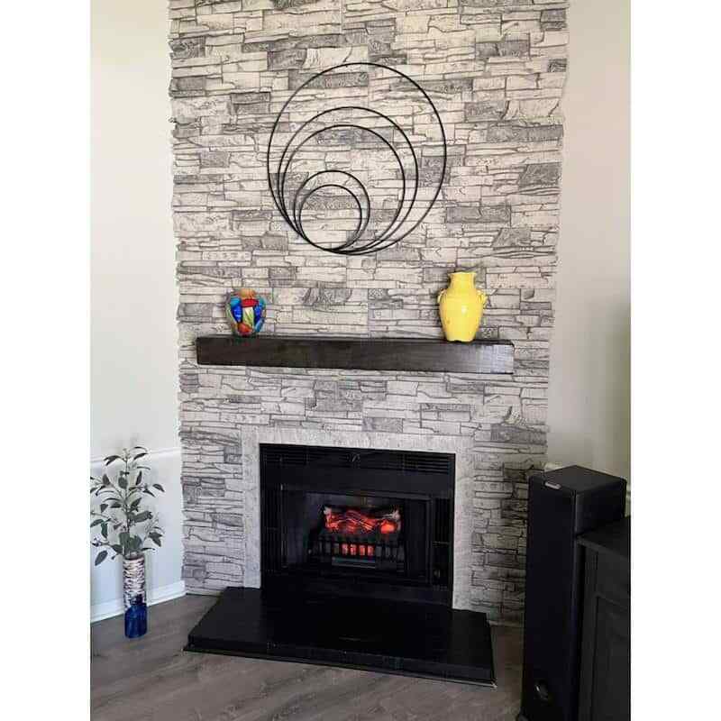 Stacked Stone Arctic Smoke 12 in x 1.375 in x 12 in Faux Stone Siding ...