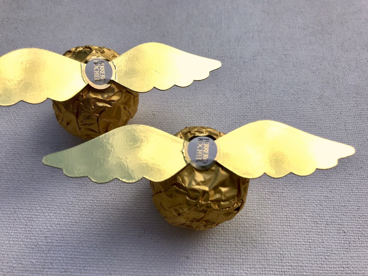 Ferrero Rocher Golden Snitch Wing Printable Harry Potter Golden Snitch