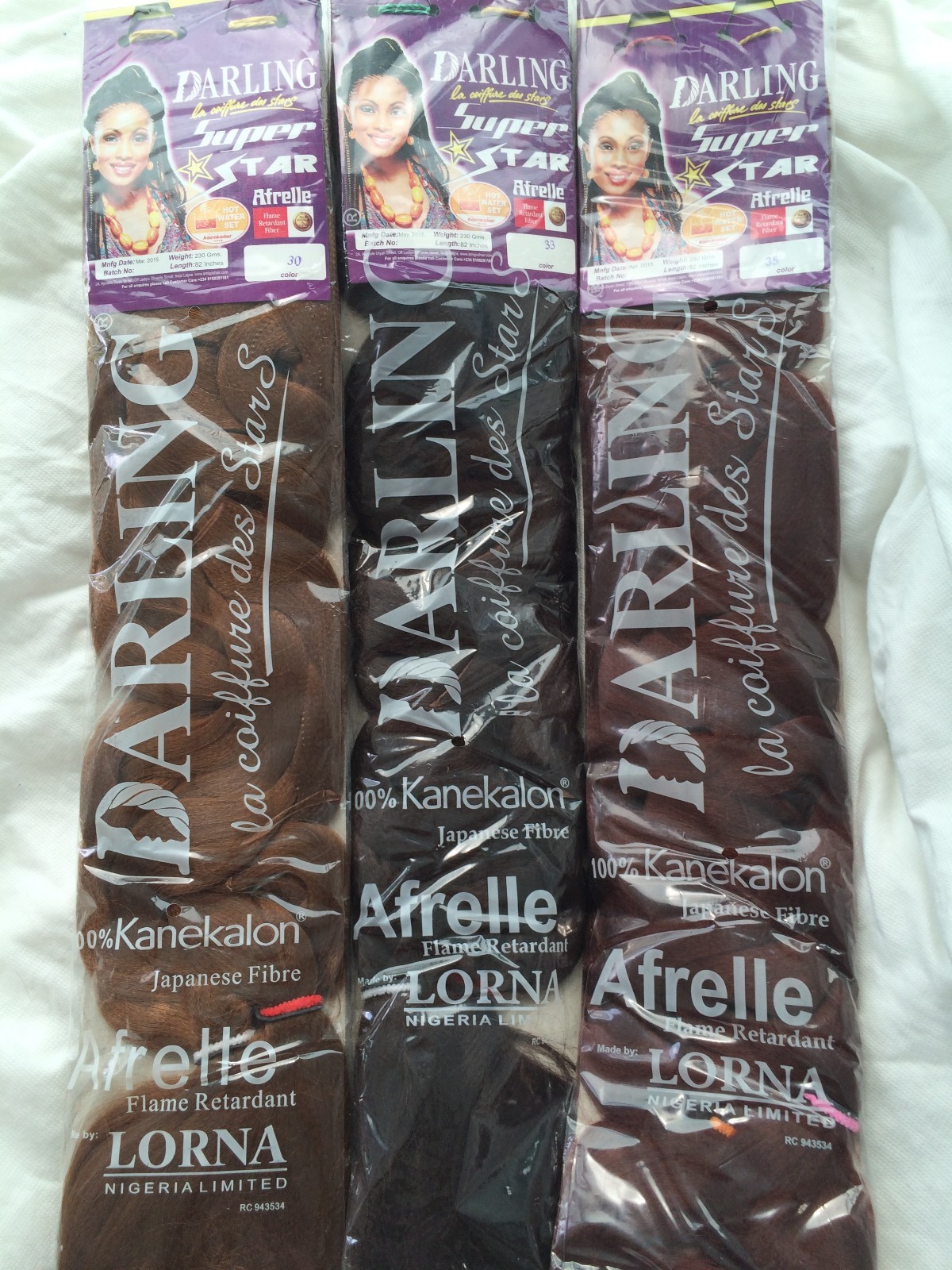 Darling Super Star Hair Braids 230g Length 82" available in 3 Colours ...