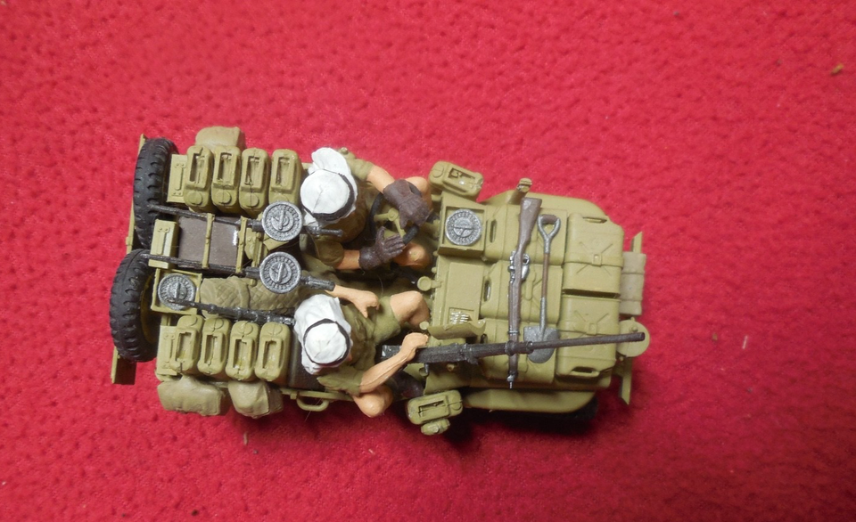 Built Tamiya 1:35 scale British Series 33 Jeep model kit nicely built ...