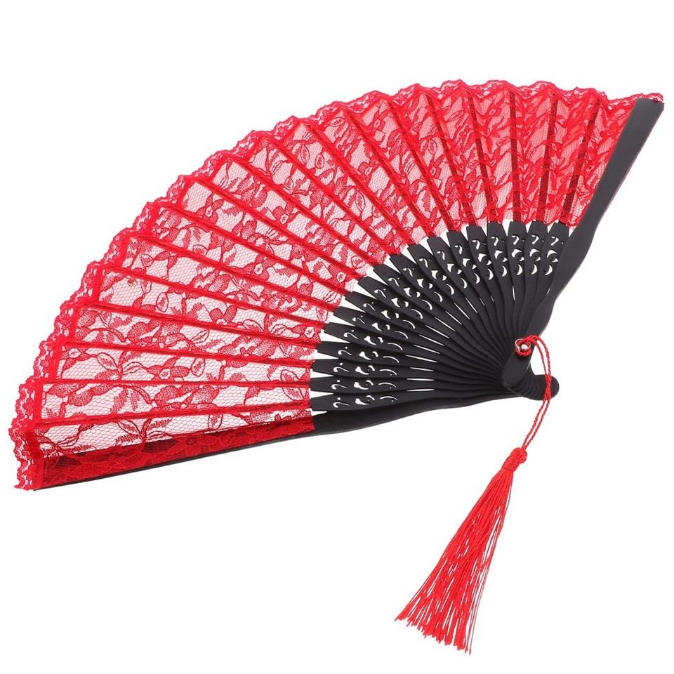 3pcs Vintage Lace Hand Fan Chinese Style Hand Held Fan Traditional ...