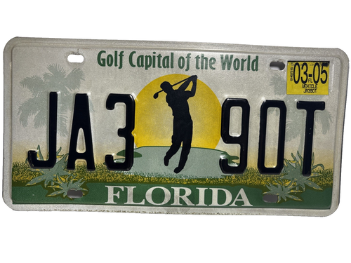 Florida License Plate – “Golf Capital of the World” Specialty Tag ...