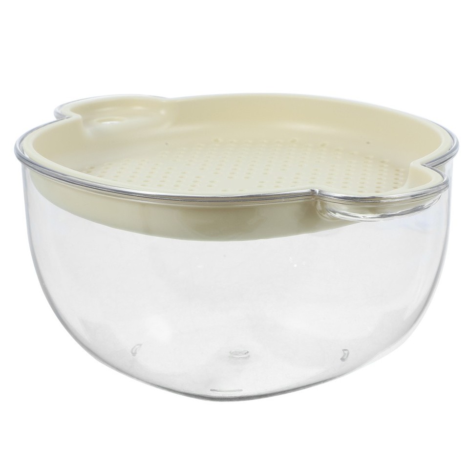 Kitchen Colander Set 2 In 1 Fruit Vegetable Washing Strainer Double ...