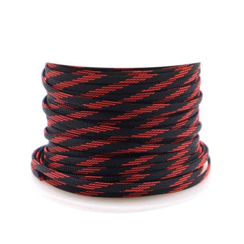 8MM Car Power Audio Cable Braided Conduit Horn Wire Weave Sleeve Hose ...