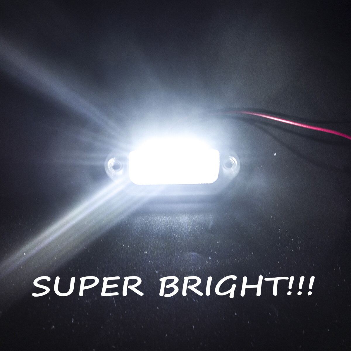 2 Pack Universal 6 LED License Plate Tag Lights Lamps for Truck SUV ...