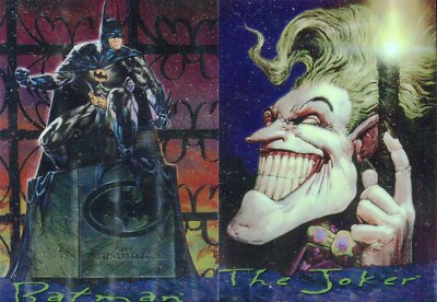 Batman Master Series Chromium Chase Card Set (2) Batman & The Joker ...