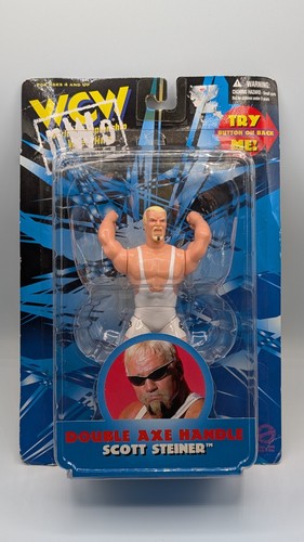 Scott Steiner "Big Poppa Pump" 1998 Action Figure Double Axe Handle WCW ...