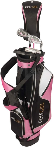 Junior Girls Golf Set V3 with Pink Clubs and Bag, Left Hand ...