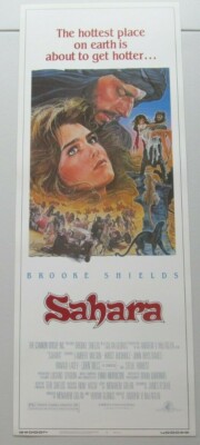 SAHARA ORIGINAL ROLLED 14X36 INSERT MOVIE POSTER 1984 BROOKE SHIELDS ...