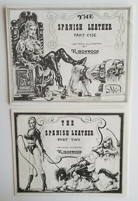 THE SPANISH LEATHER Eric Stanton 1985 #'s 1&2 First Edition vintage ...