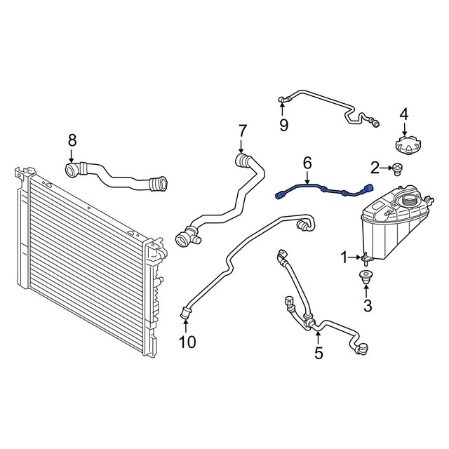 Genuine BMW Overflow Hose 17-12-5-A02-485 for sale online | eBay